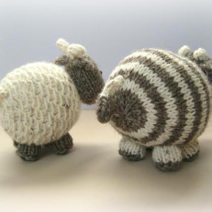 Bramble Goat And Chestnut Cow Toy Knitting Patterns on Luulla