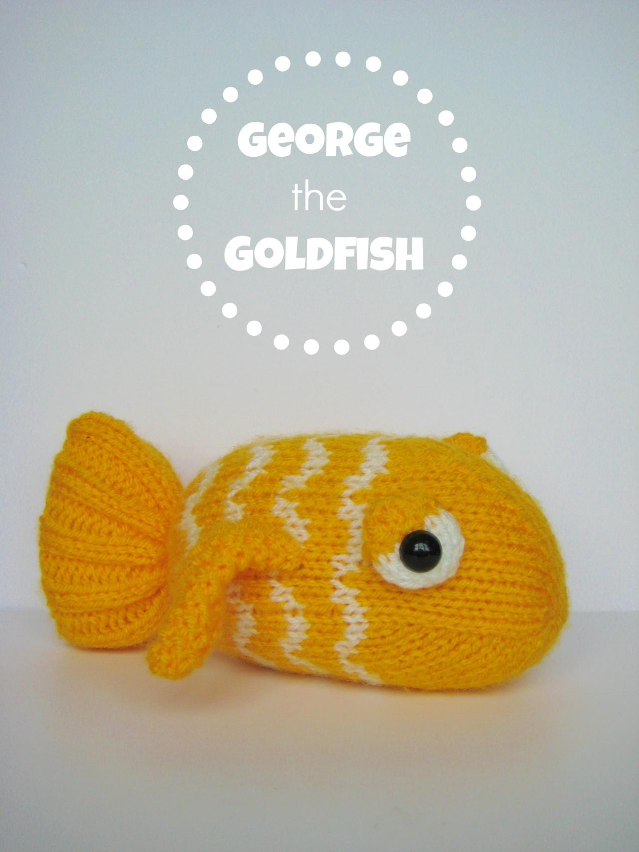 George The Goldfish Toy Knitting Pattern on Luulla