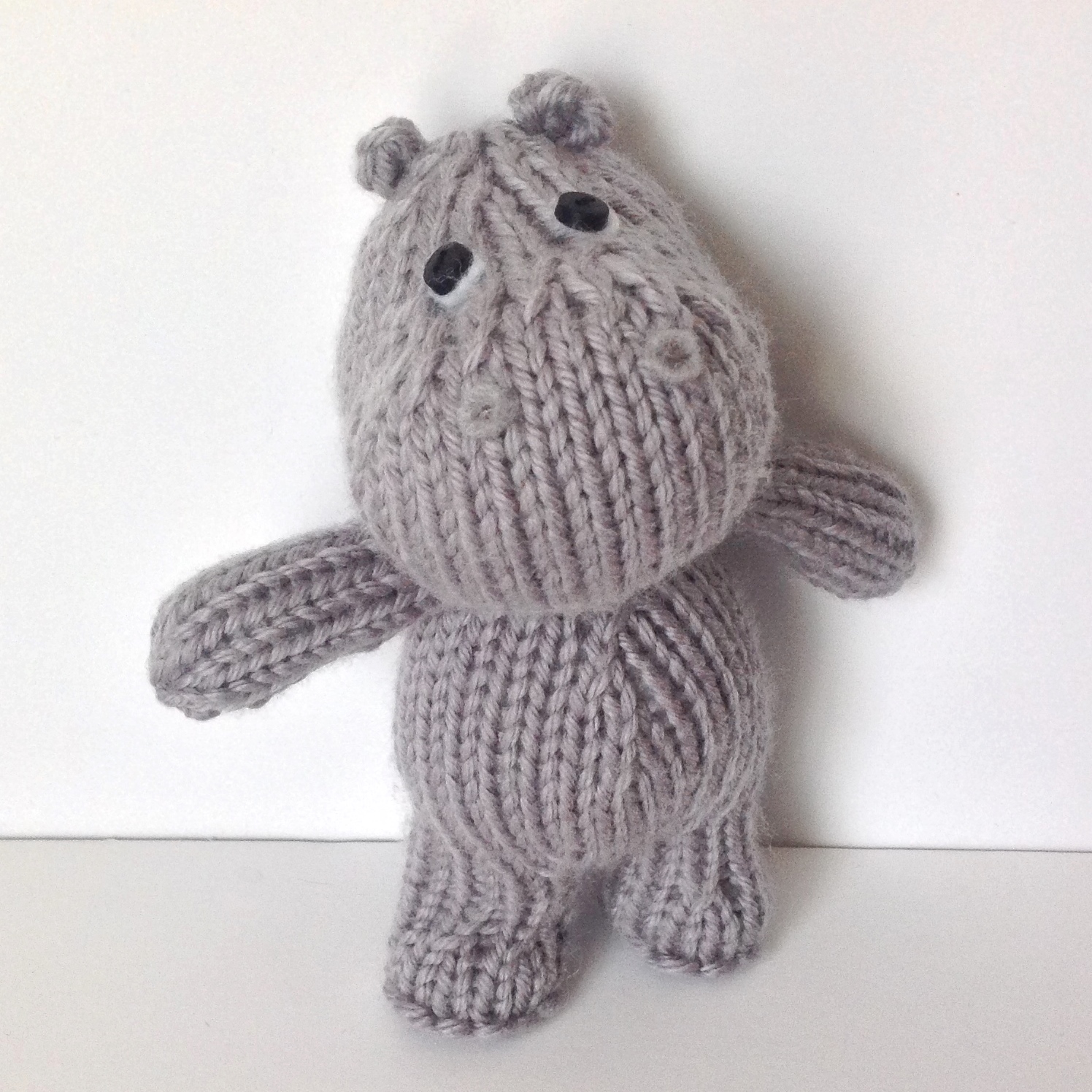 Pierre The Hippo Toy Knitting Pattern on Luulla